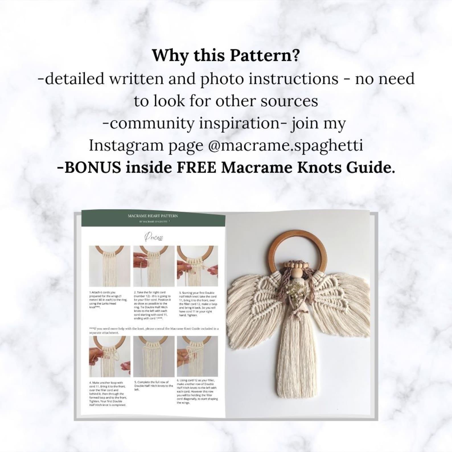 Macrame PATTERN Angel | PDF Pattern Macrame Doll | Beginner Macrame - Etsy
