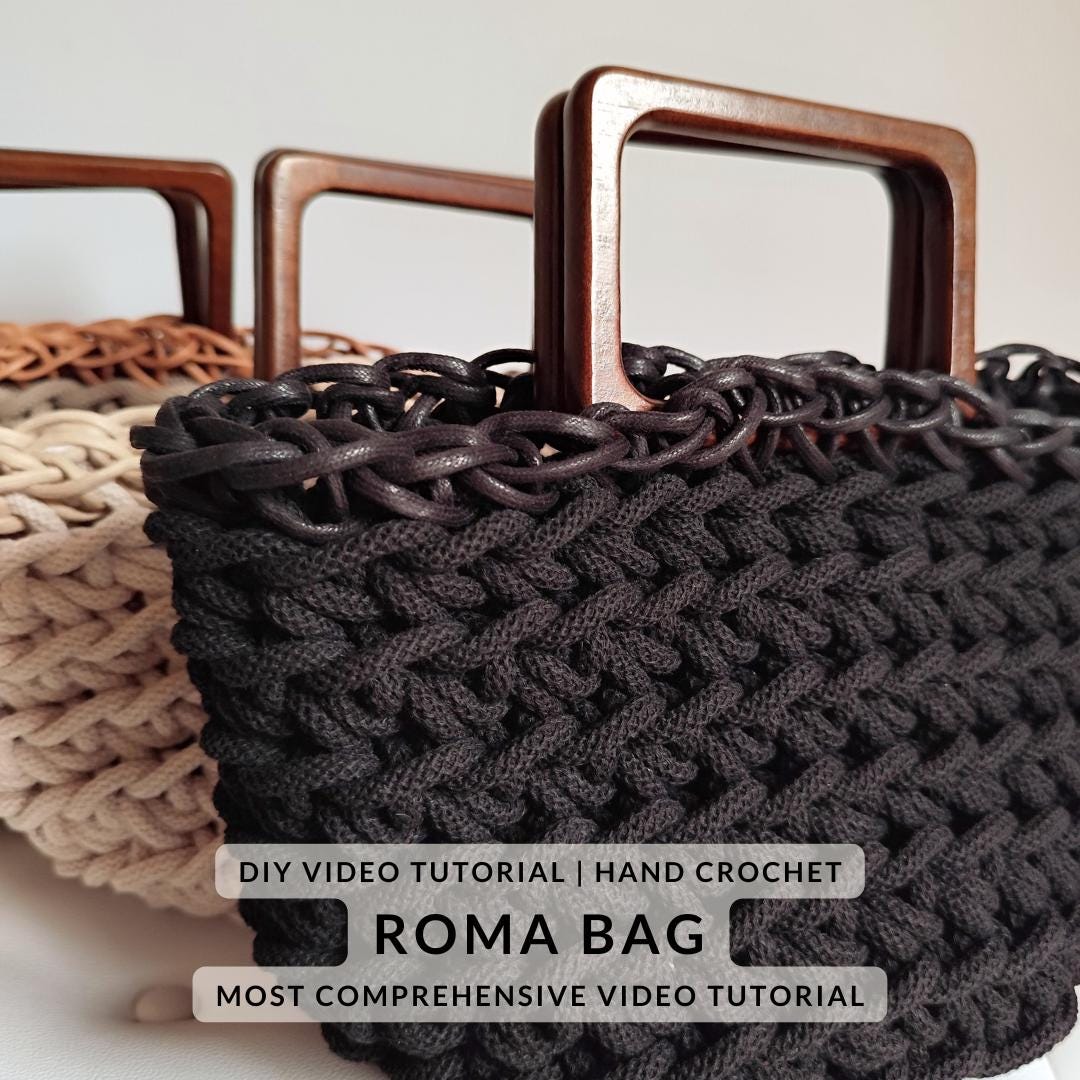 Hand Crochet Bag Roma | Crochet Pattern | Pattern in English | Beginner ...