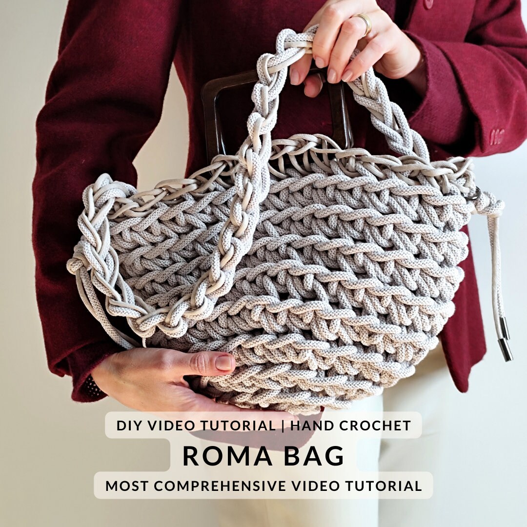 Hand Crochet Bag Roma | Crochet Pattern | Pattern in English | Beginner ...