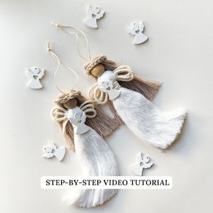 Doll Angel Tutorial - Video Tutorial Ornament - Diy Macrame Angel- How ...