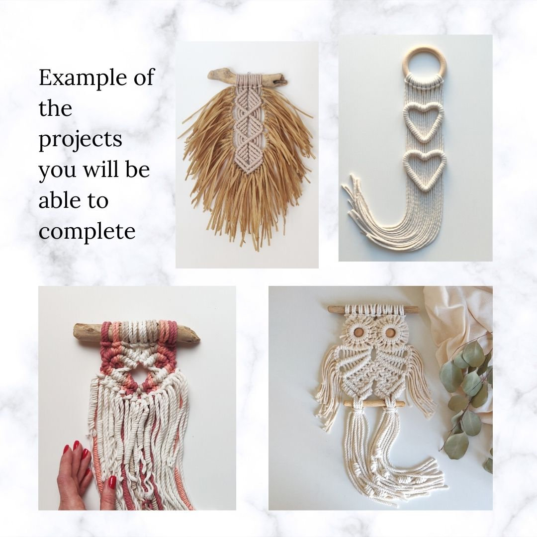 Macrame Knot Guide PDF Pattern Macrame Tutorial Knot - Etsy Australia