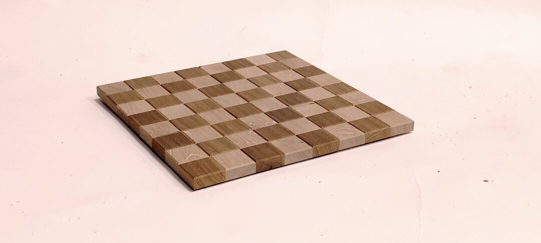 Chessboard Table _ Oak & Frake Wood, Unique Design Modern Chess Board ...