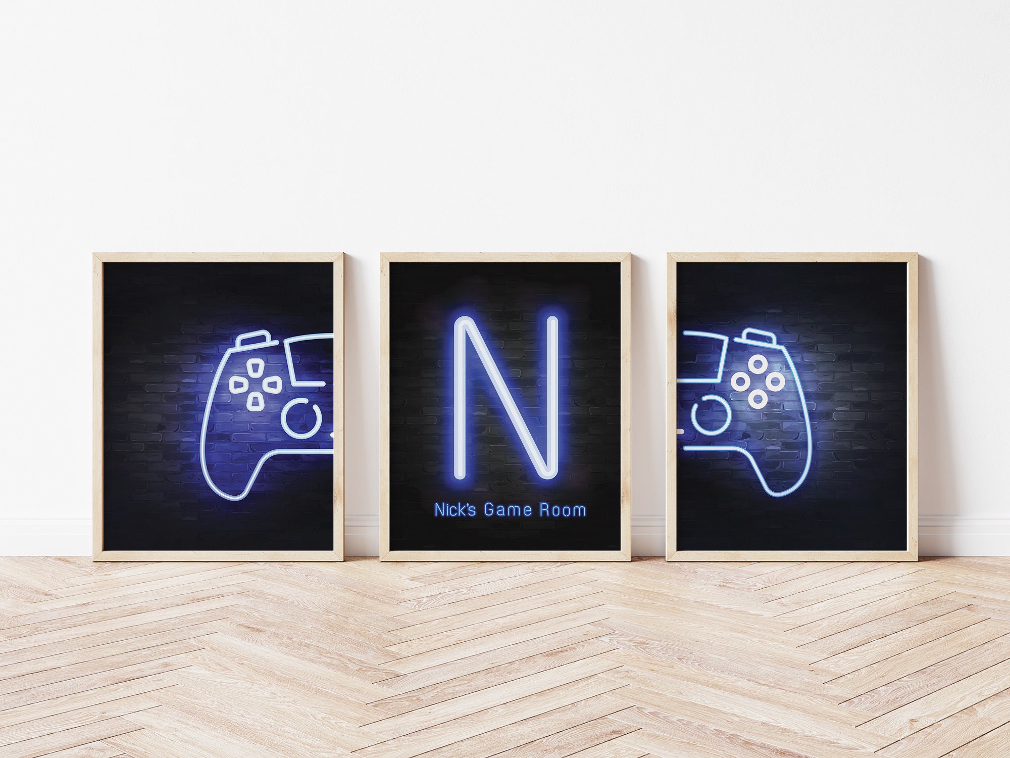 Personalized DIGITAL Game Room Poster, Custom Kids Room Gamer Wall Art ...