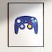 Retro Game Controller Prints: Geeky Gaming Room Wall Decor (set of 6 ...