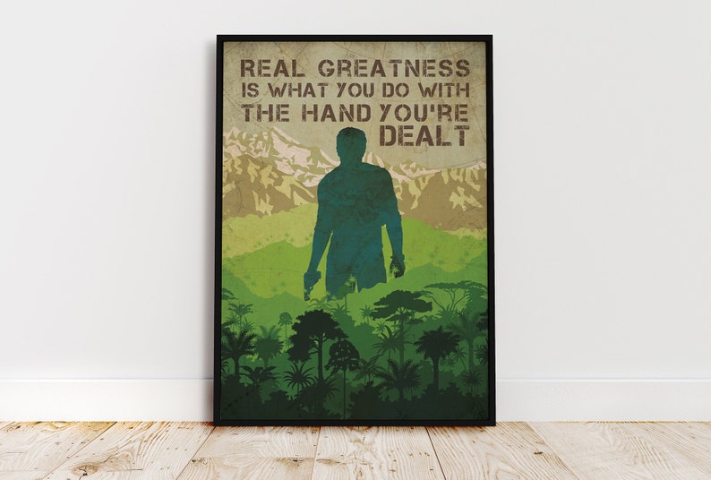 Uncharted Quote Poster, Video Game Art, Gamer Gift (digital Printable ...
