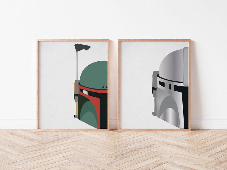 Minimalist Star Wars Helmet Prints: Set of 6 (digital Download) - Etsy