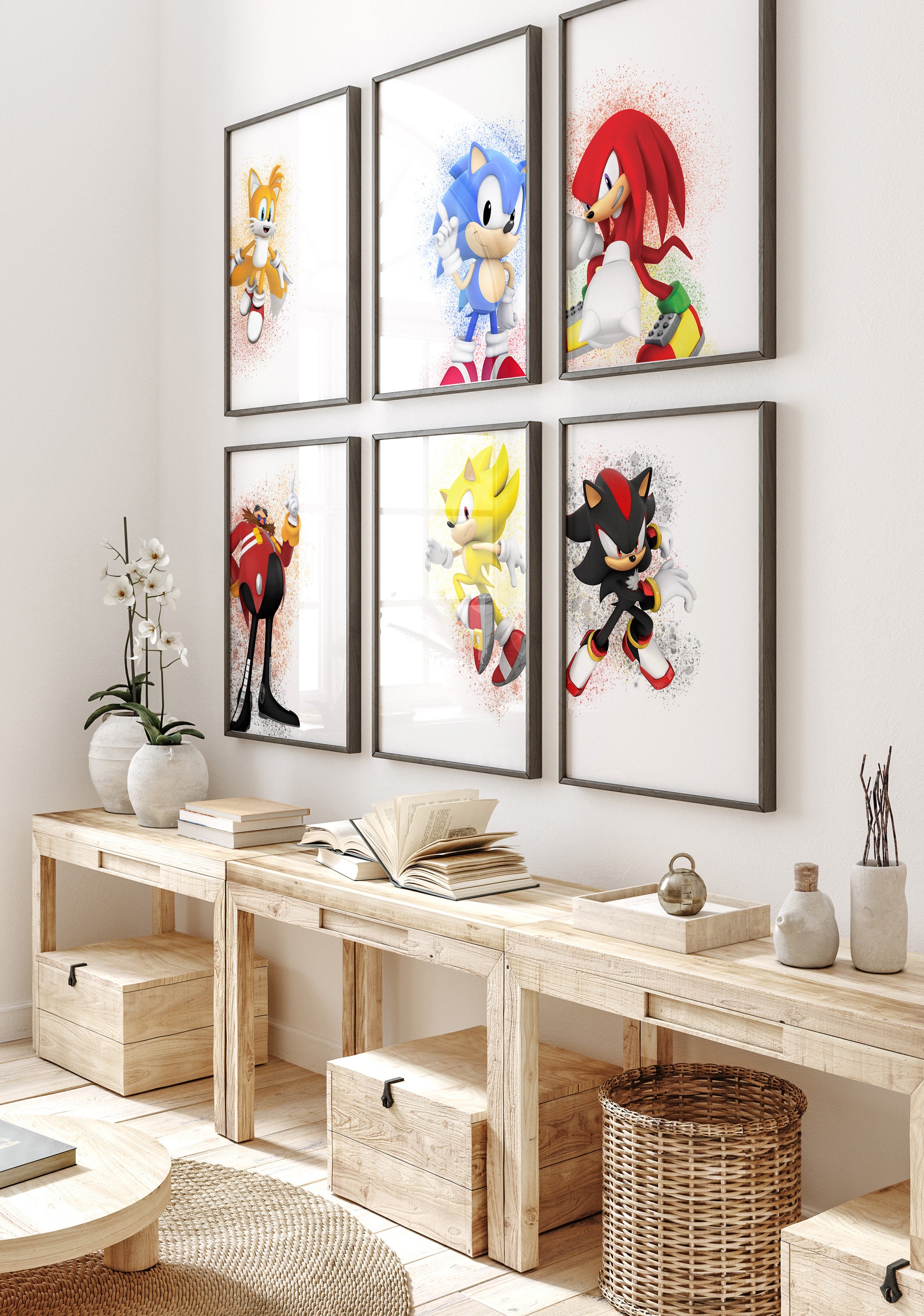 Sonic Digital Wall Art, Sonic Posters, Gaming Posters, Video Game Room ...