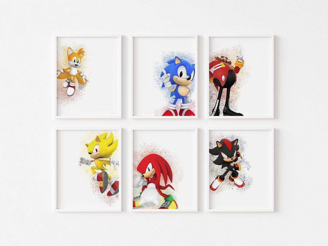 Sonic the Hedgehog Poster Set: Kids Room Decor (digital Download) - Etsy