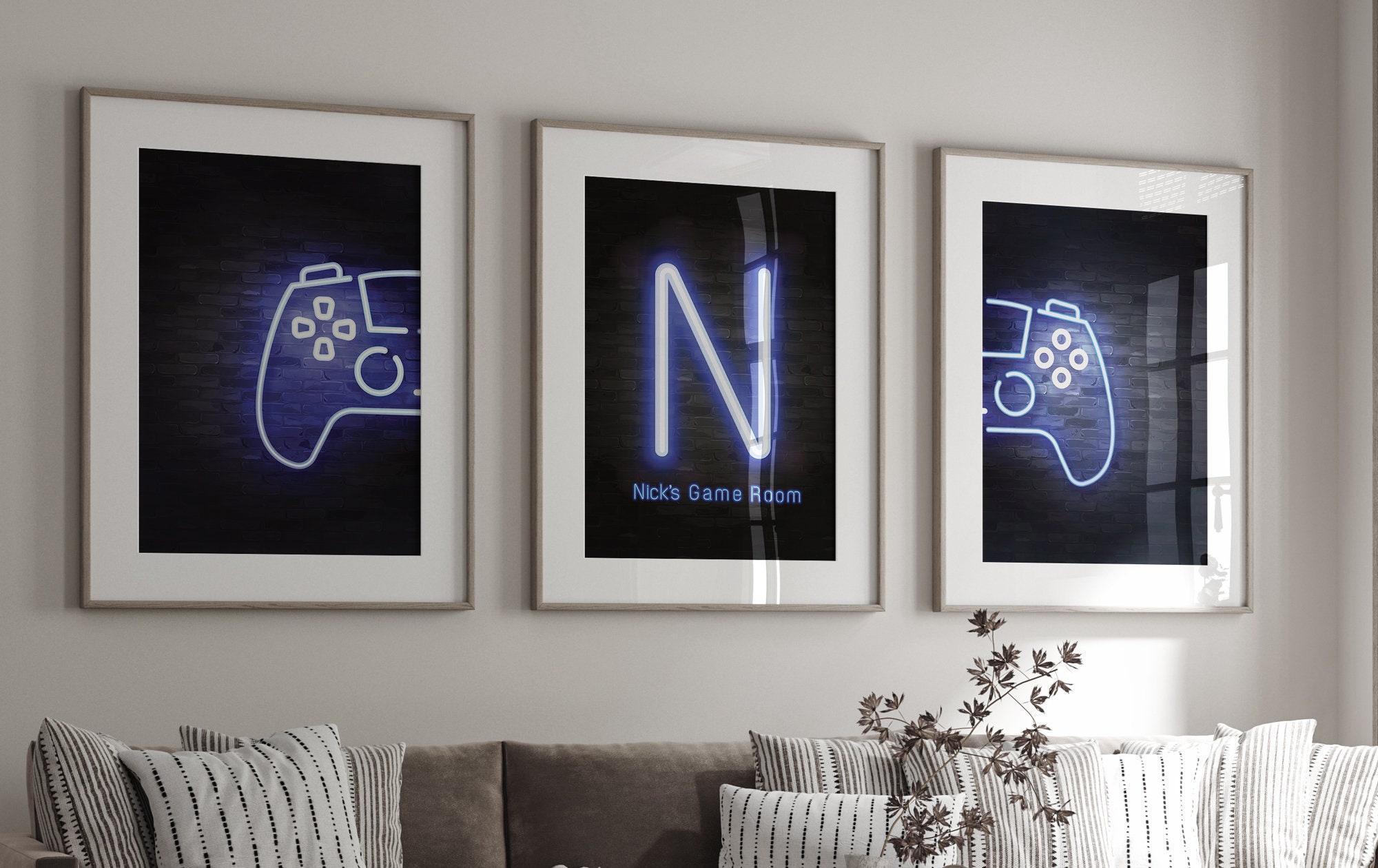 Personalized DIGITAL Game Room Poster, Custom Kids Room Gamer Wall Art ...