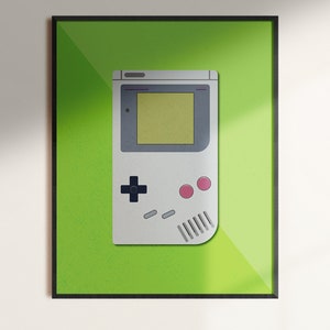Retro Video Game Controller Wall Decor, Digital Prints, Game Room ...