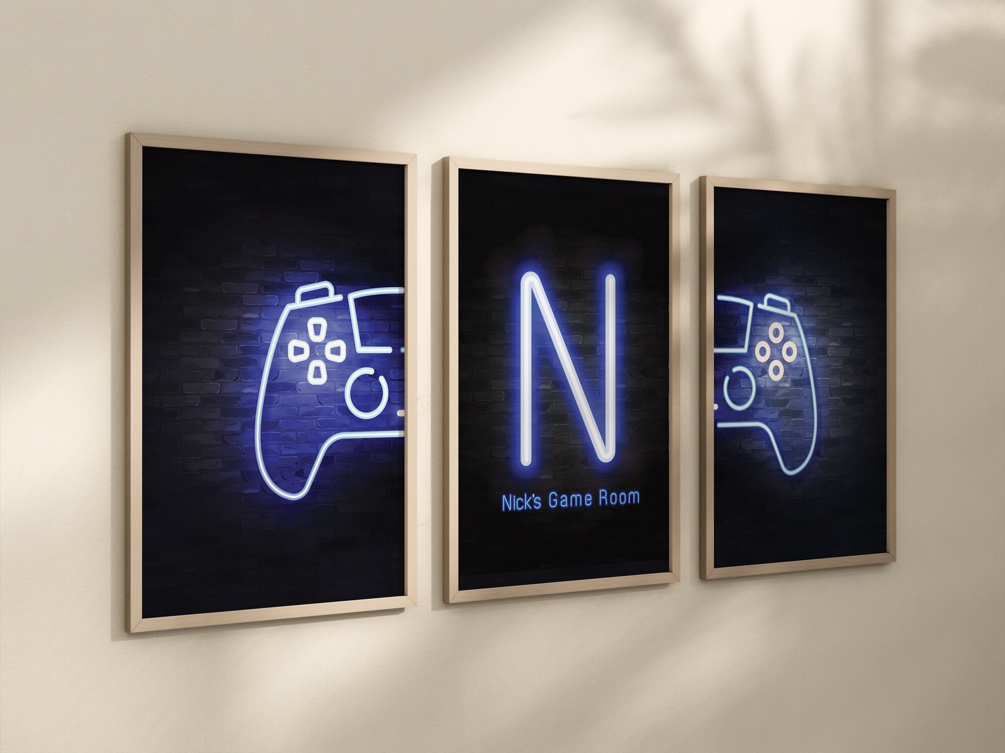 Personalized DIGITAL Game Room Poster, Custom Kids Room Gamer Wall Art ...