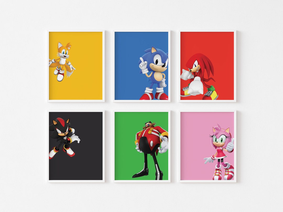 Sonic Digital Wall Art, Sonic Posters, Gaming Posters, Video Game Room ...