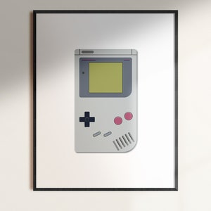Retro Game Controller Prints: Geeky Gaming Room Wall Decor (set of 6 ...