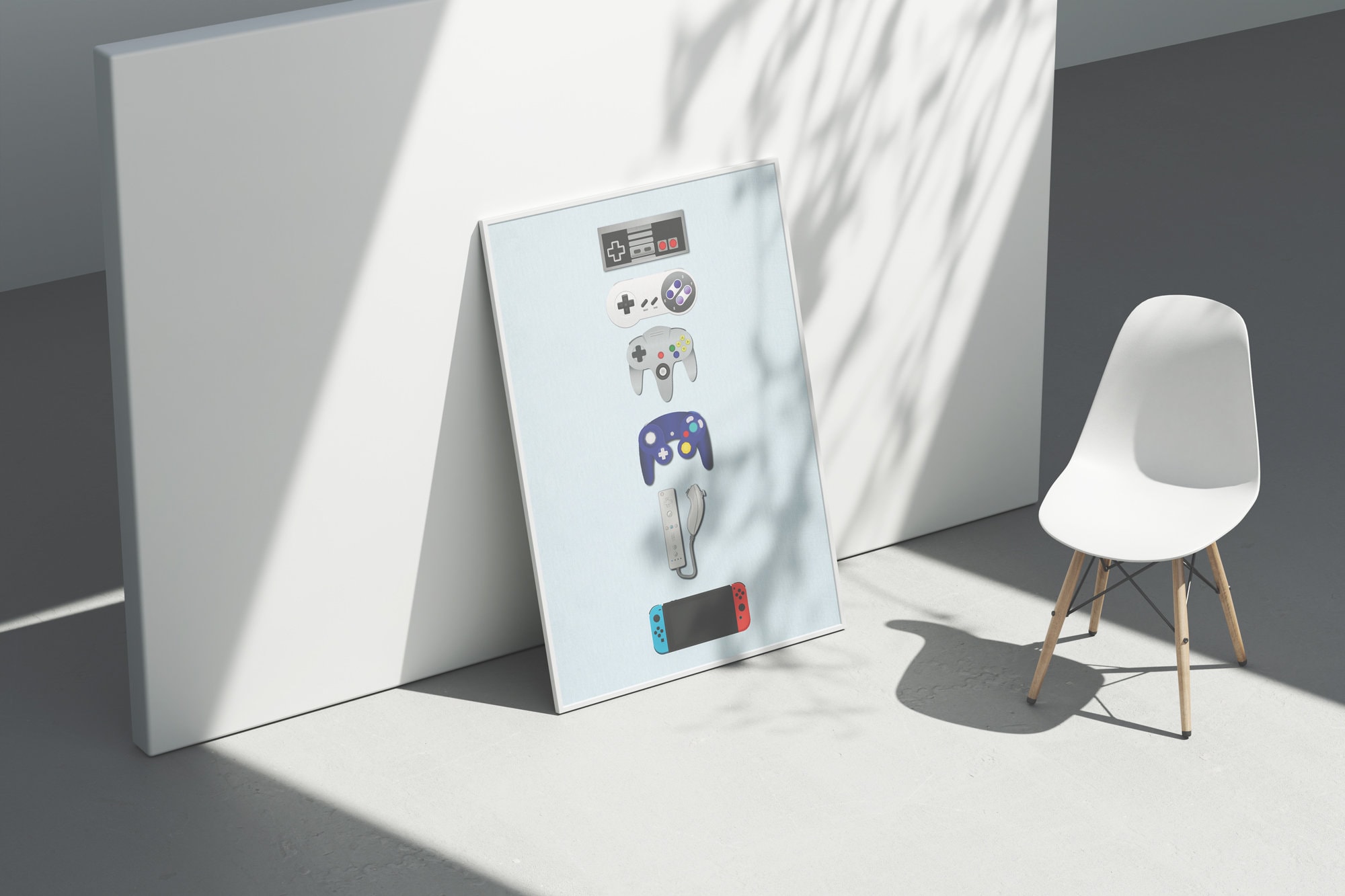 Video Game Controller Wall Decor, Digital Print, Game Room Poster ...