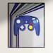 Retro Video Game Controller Wall Decor, Digital Prints, Game Room ...