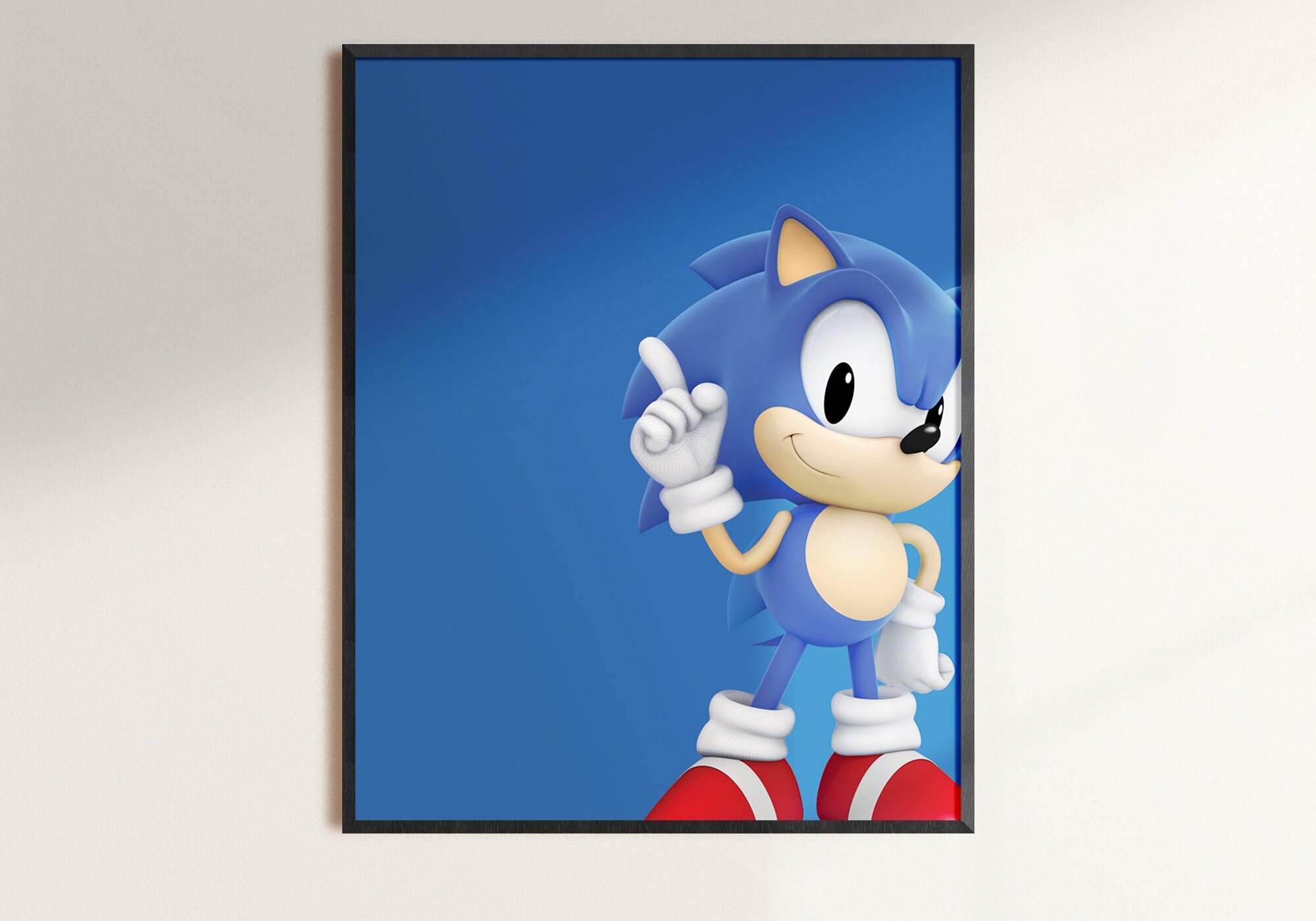 Sonic Digital Wall Art, Sonic Posters, Gaming Posters, Video Game Room ...