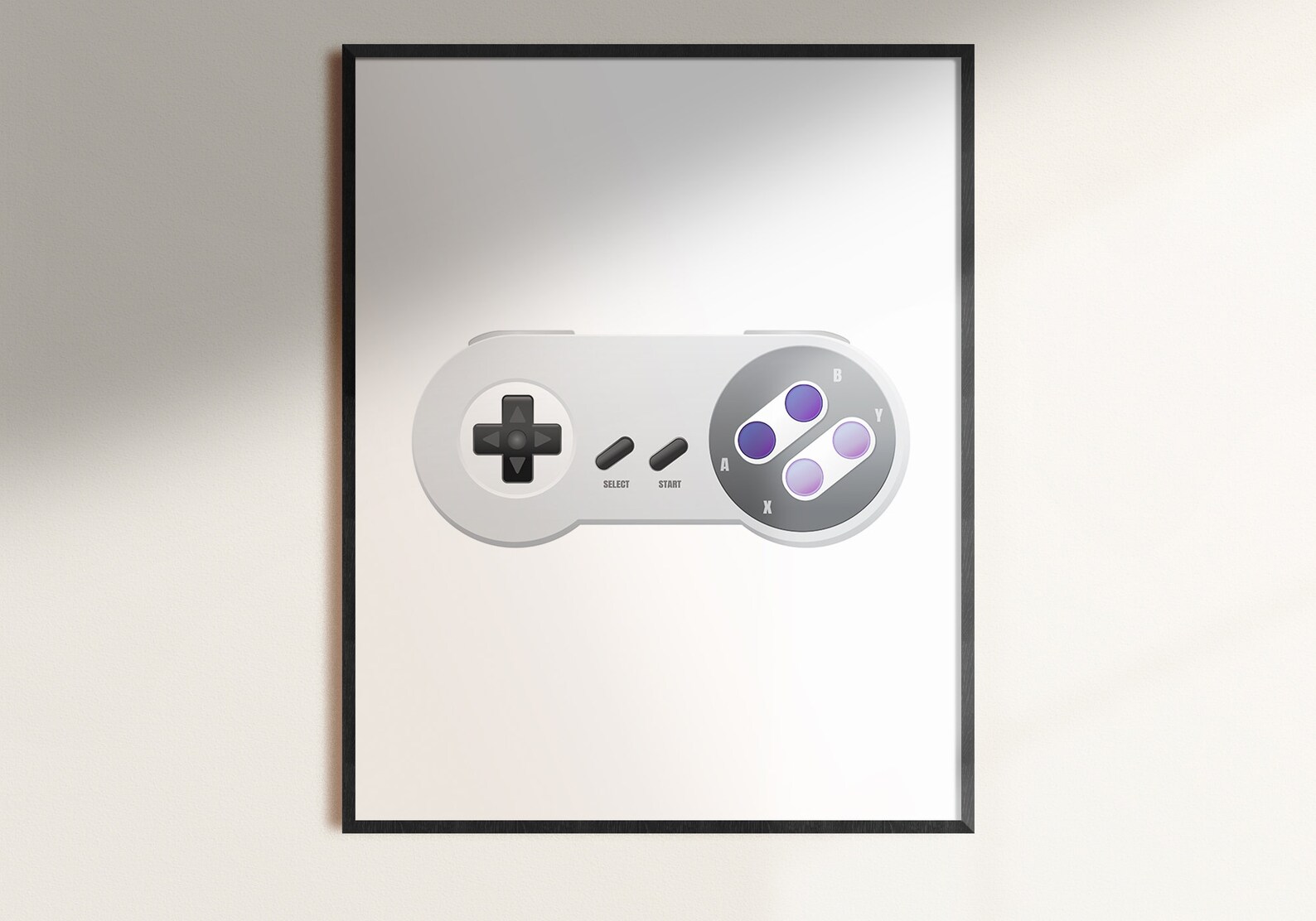 Retro Game Controller Prints: Geeky Gaming Room Wall Decor (set of 6 ...