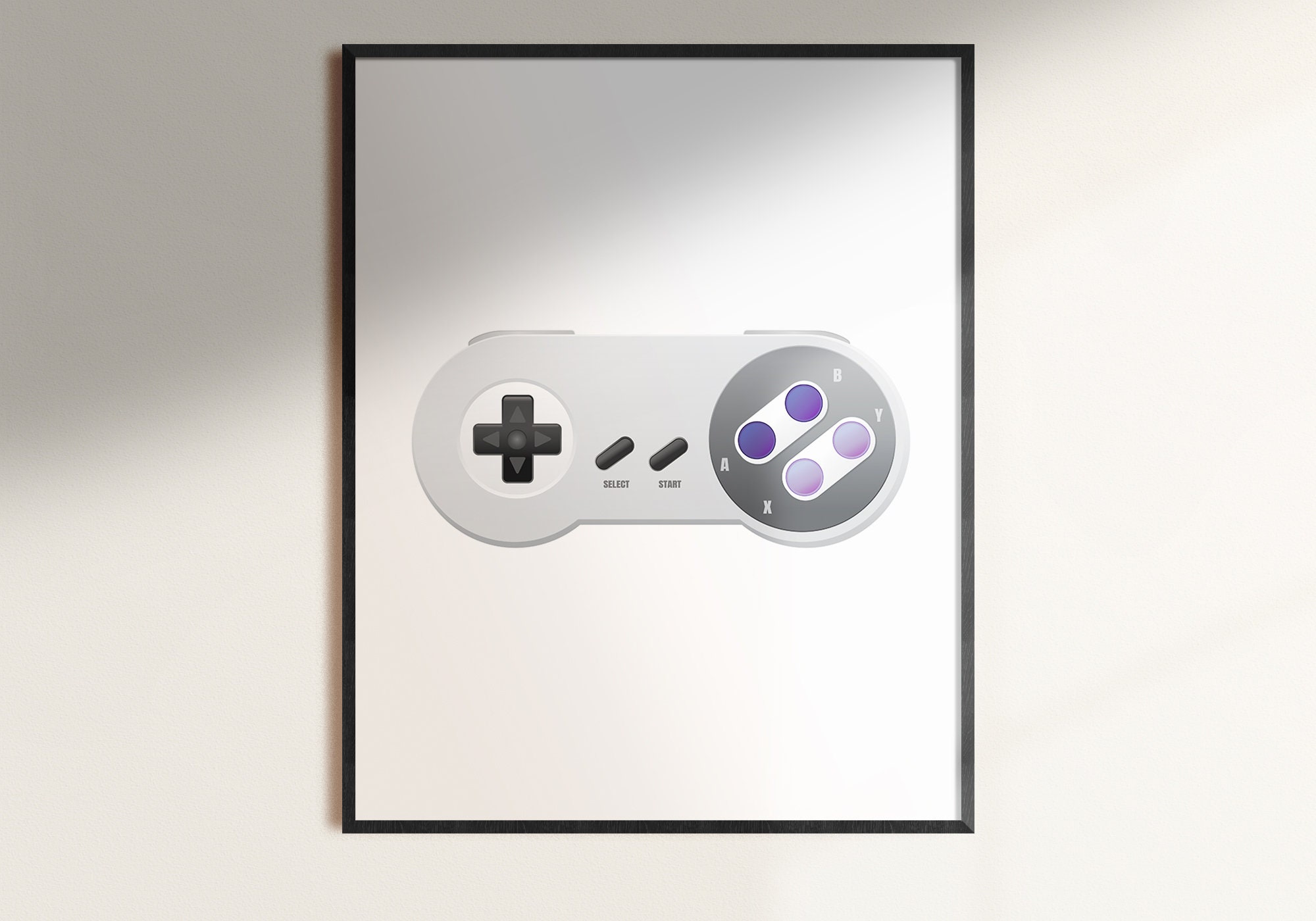 Retro Game Controller Prints: Geeky Gaming Room Wall Decor (set of 6 ...