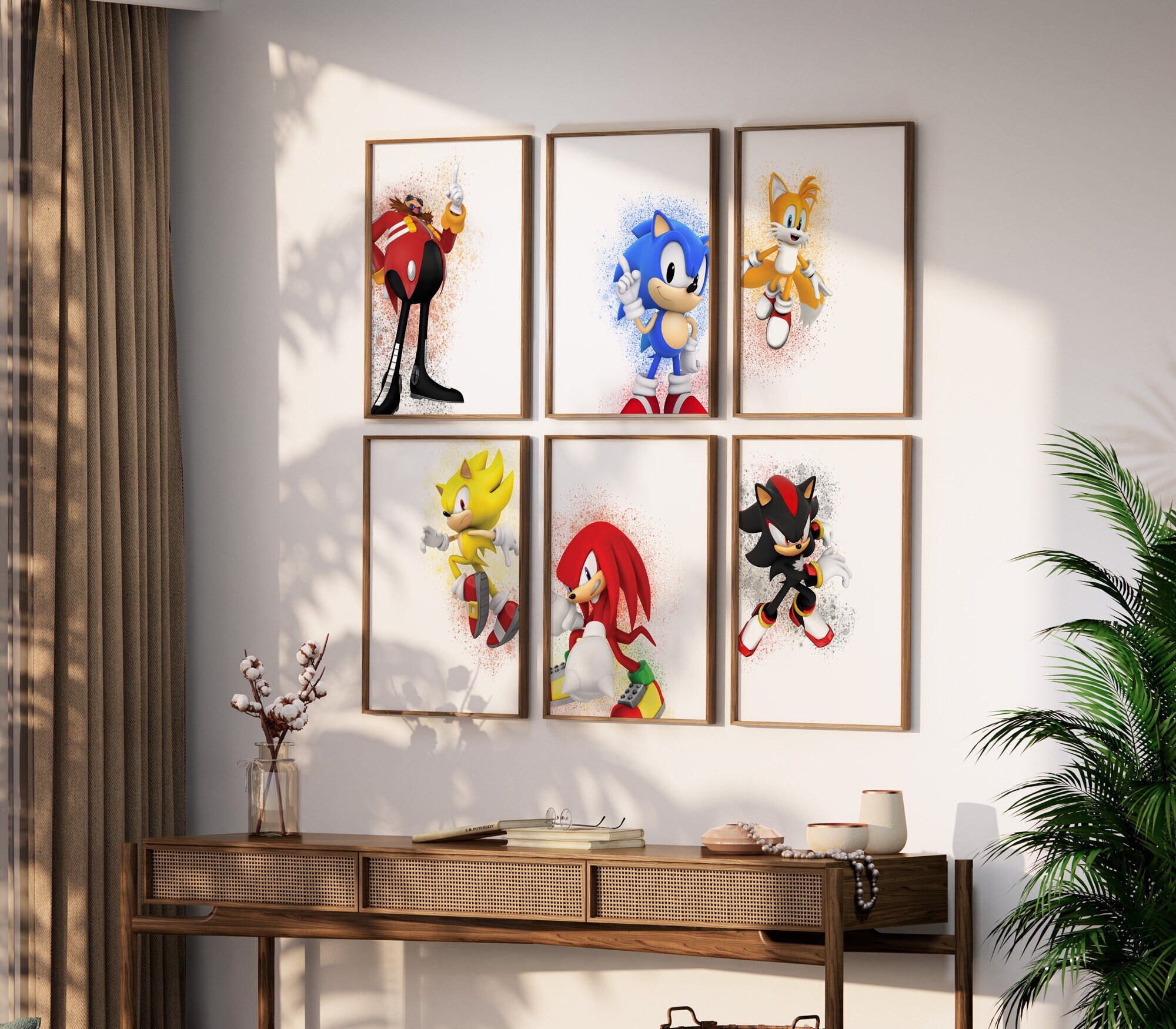 Sonic Digital Wall Art, Sonic Posters, Gaming Posters, Video Game Room ...