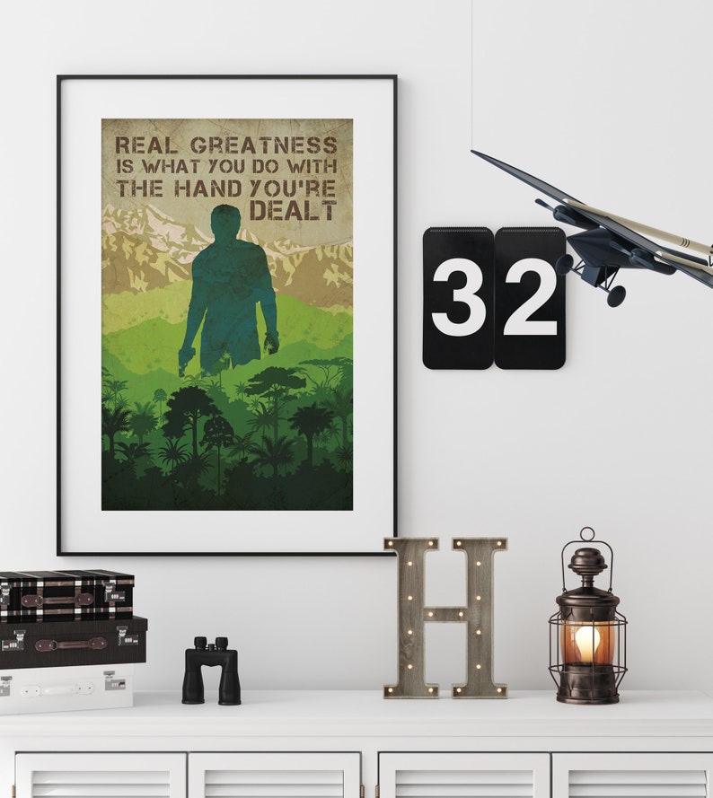 Uncharted Quote Poster, Video Game Art, Gamer Gift (digital Printable ...