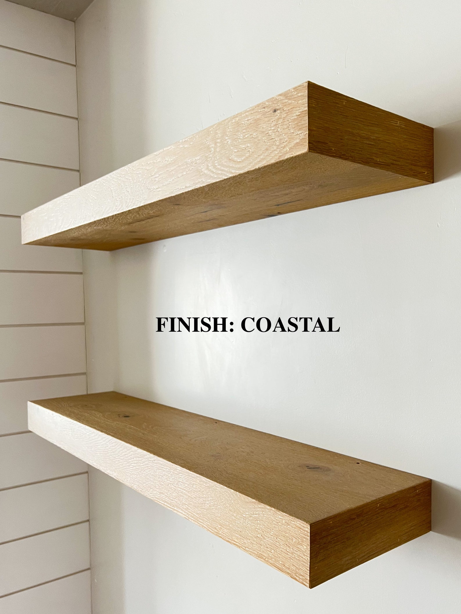 Engineered White Oak Floating Shelves - Etsy