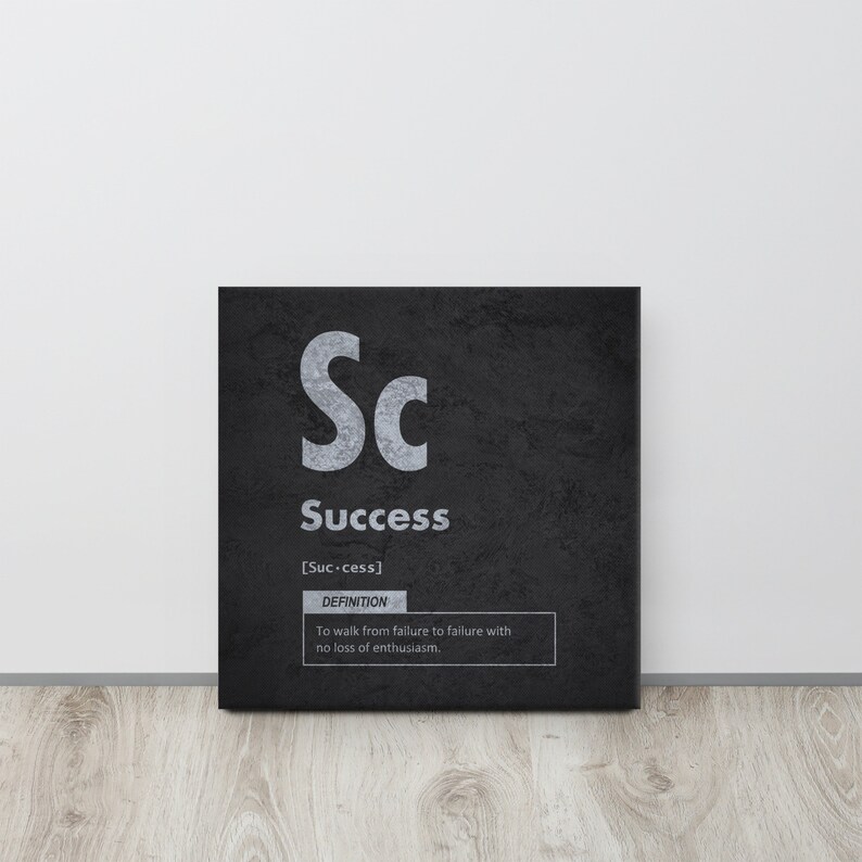 Periodic Table, Element of Success, Wall Art Office and Gym Decor ...