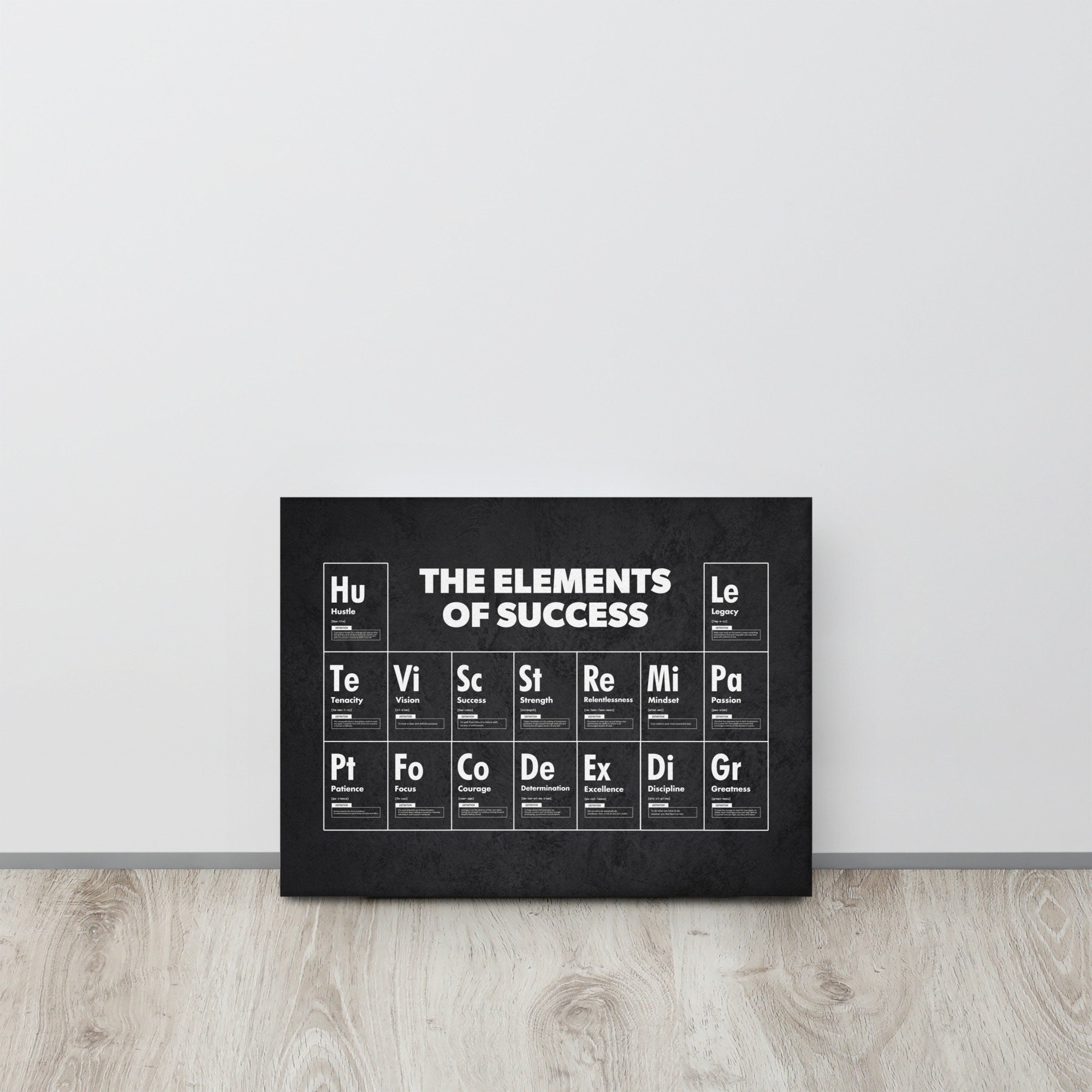 Elements of Success, Periodic Table, Wall Art Office and Gym Decor ...
