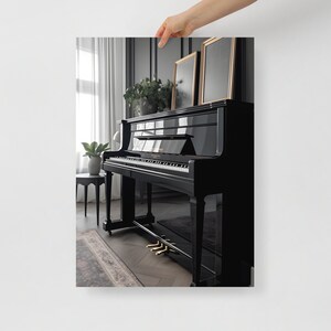 Piano Poster Minimalistic Piano Poster Art Walldecor High Quality ...