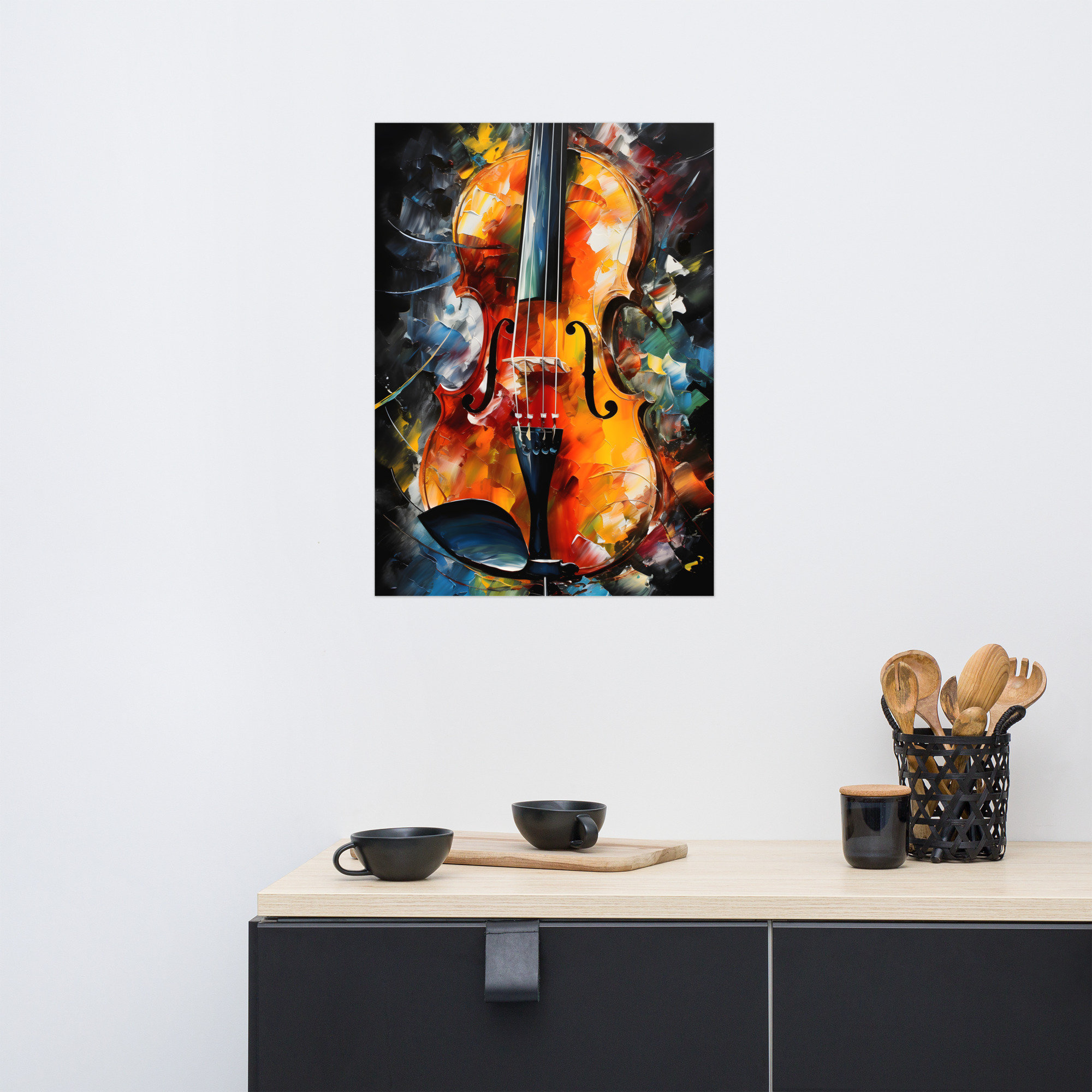 Violin Poster Abstract Violin Poster Violinist Wall Art - Etsy