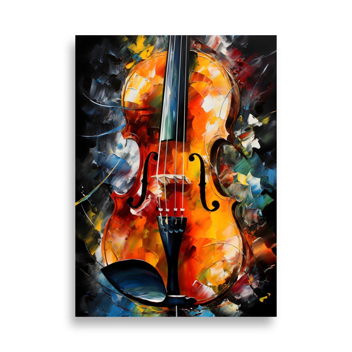 Violin Poster Abstract Violin Poster Violinist Wall Art - Etsy