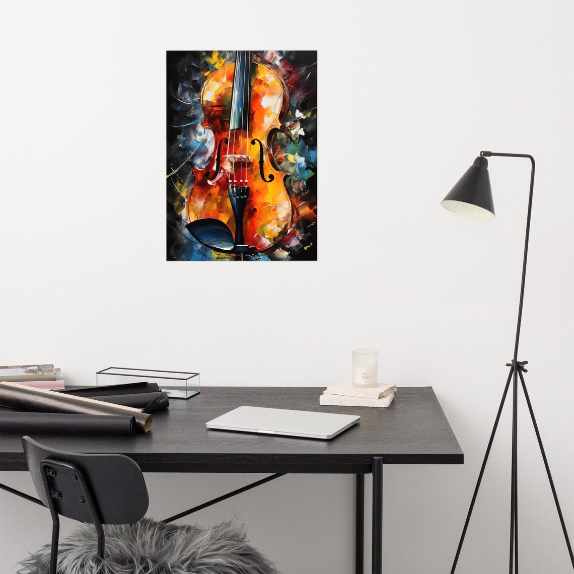 Violin Poster Abstract Violin Poster Violinist Wall Art - Etsy