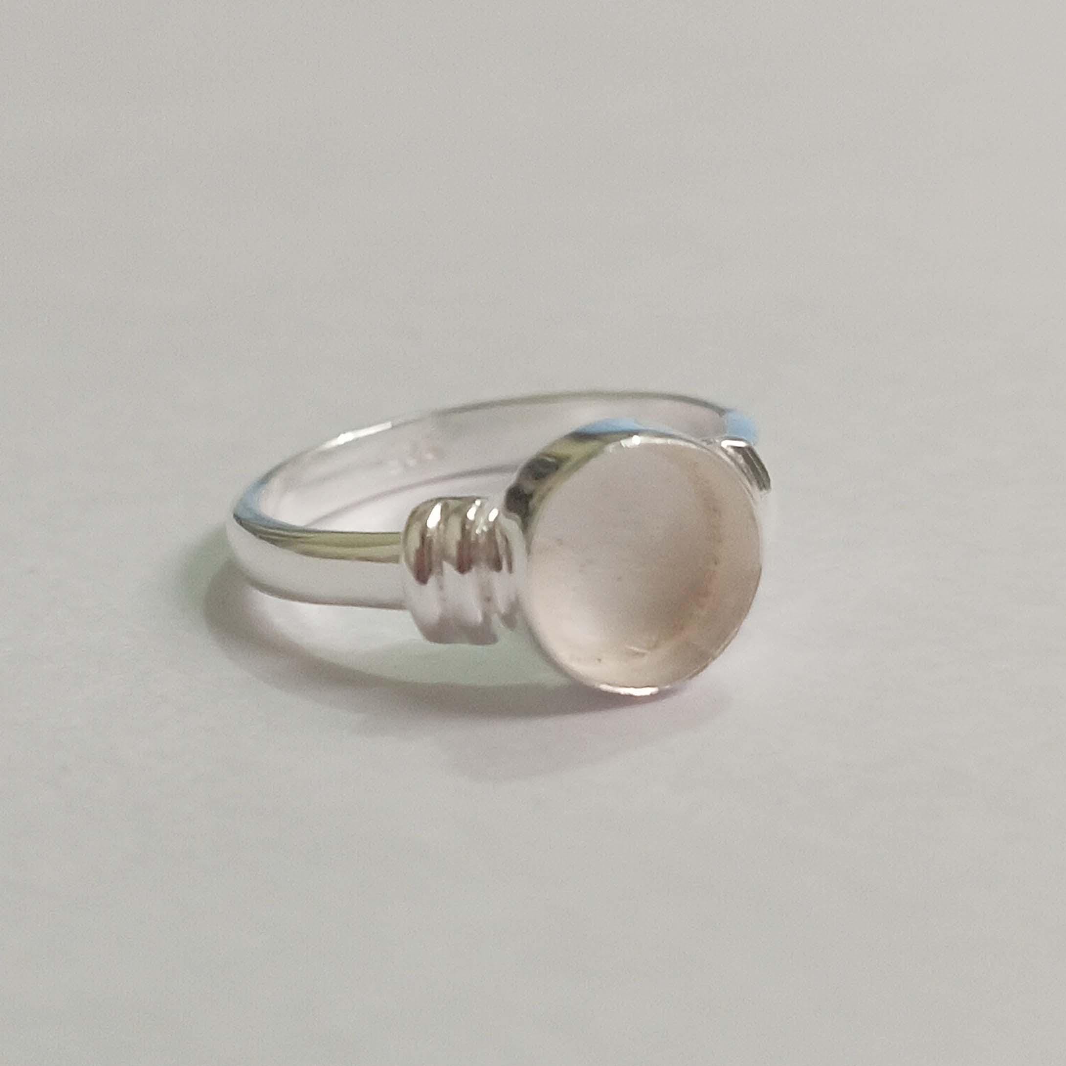 925 Sterling Silver Round Bezel Ring Blank: DIY Cabochon Setting - Etsy