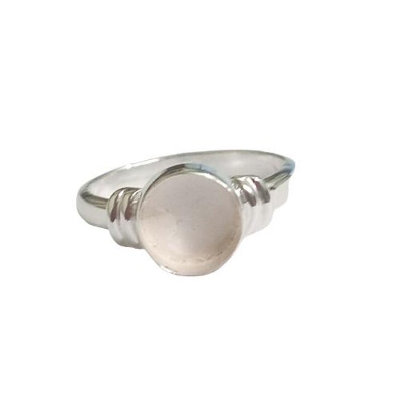 925 Sterling Silver Round Bezel Ring Blank: DIY Cabochon Setting - Etsy