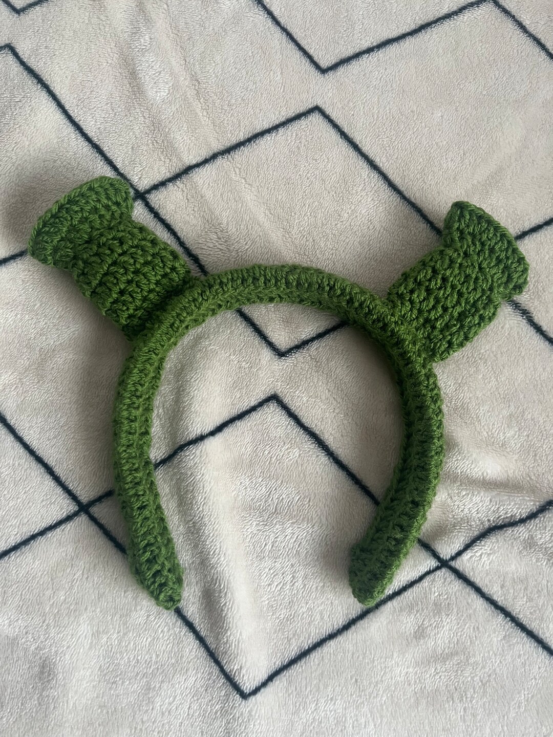 Crochet Shrek Headband - Etsy UK