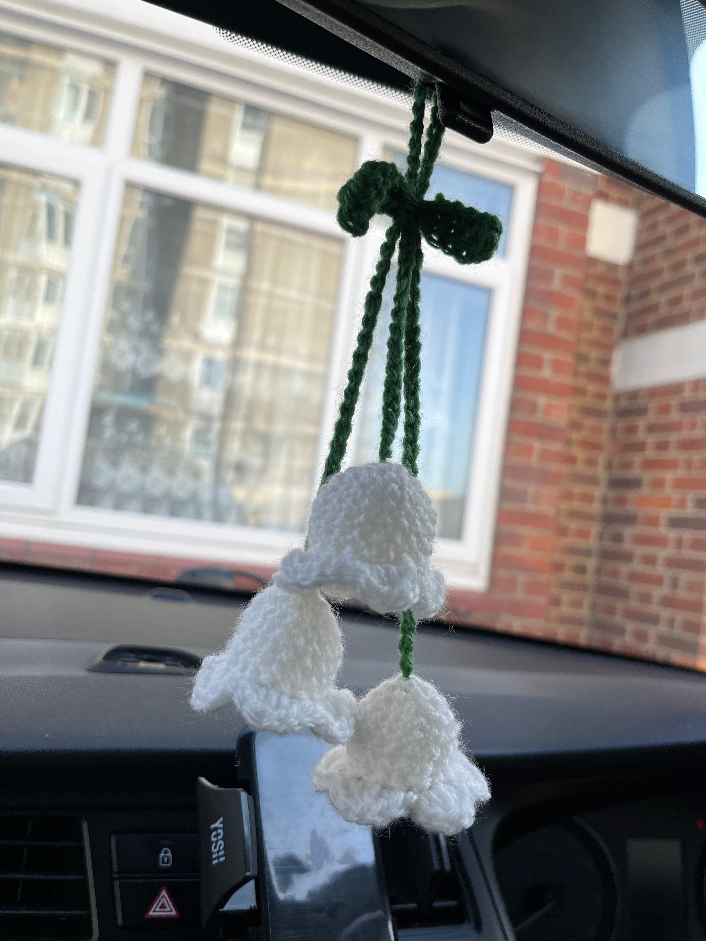 Crochet Lily of the Valley Car Hanging PDF Pattern - Etsy