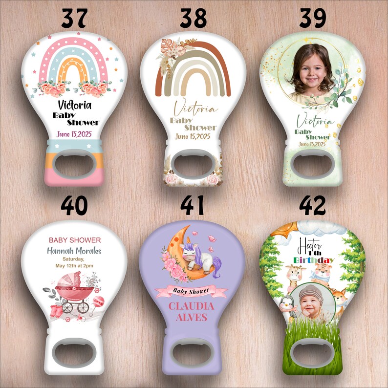 Customizable Balloon-shaped Magnets for Baptisms, Birthdays, and Baby ...