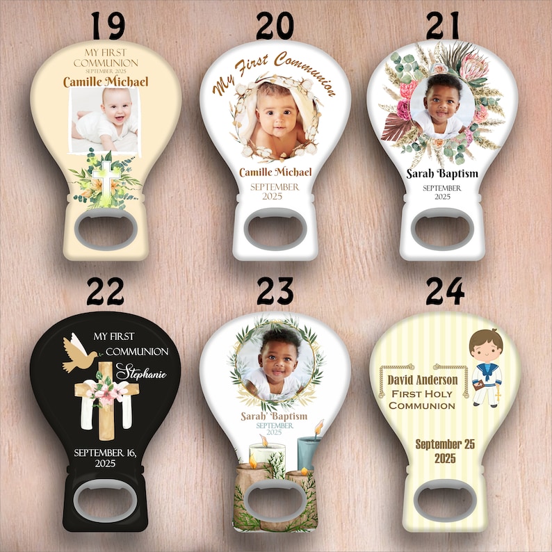 Customizable Balloon-shaped Magnets for Baptisms, Birthdays, and Baby ...