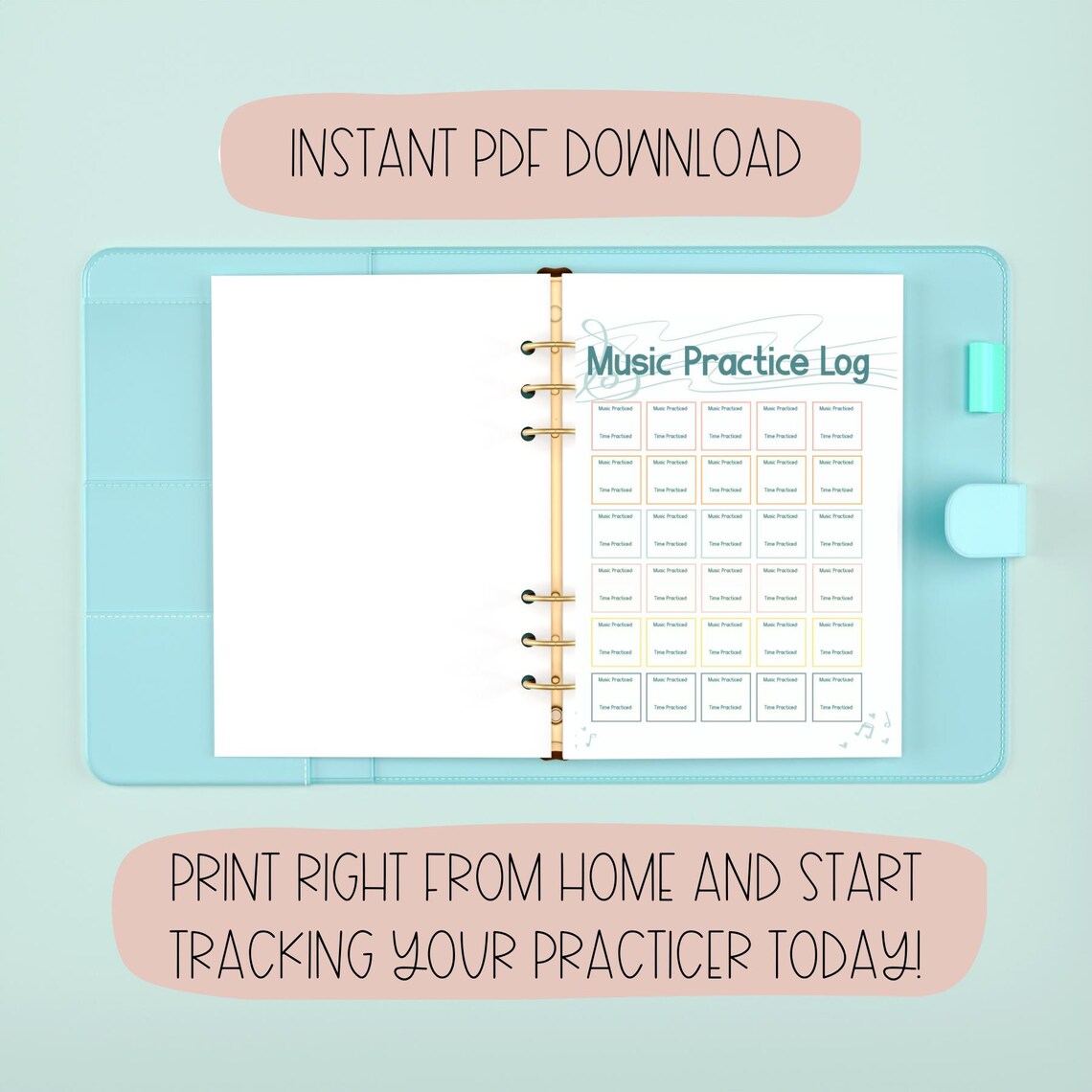 Music Practice Log | Piano Practice Chart, Violin Practice Chart ...