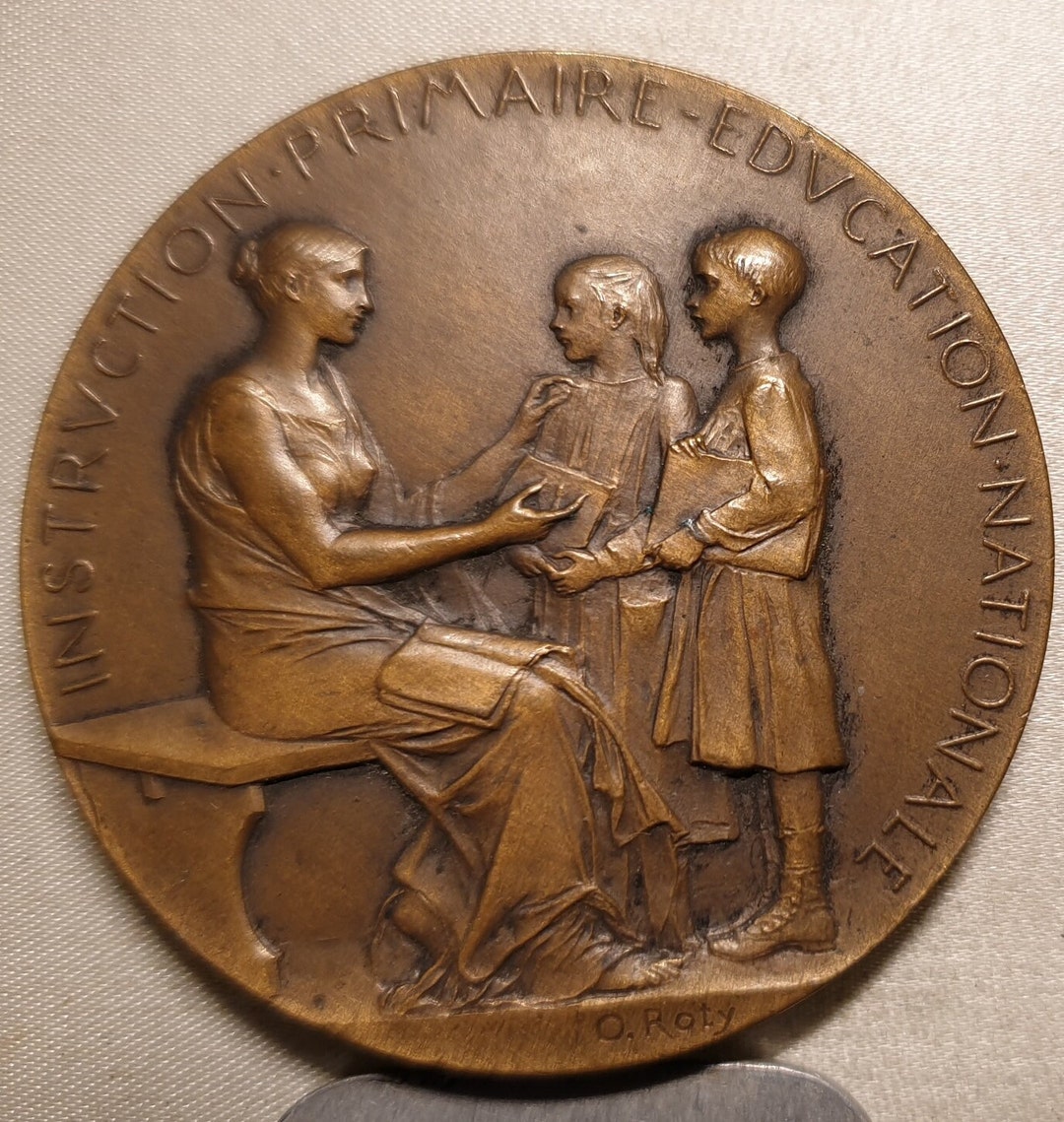 1905 1906 French Medal 50mm Teaching Instruction Award by Roty - Etsy