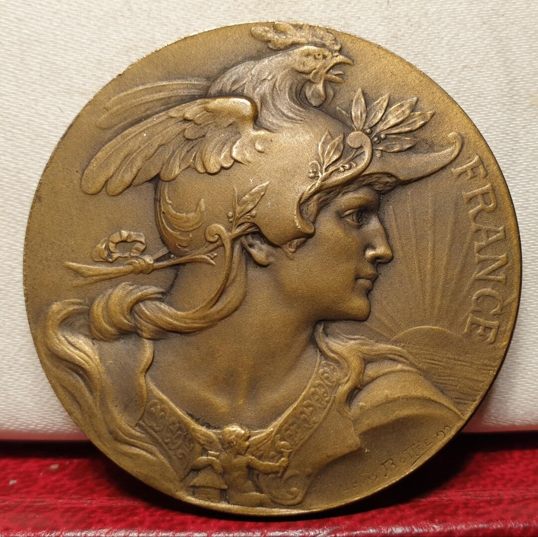 1920s 41mm Bottee Bronze Art Medal French Award France Rooster - Etsy