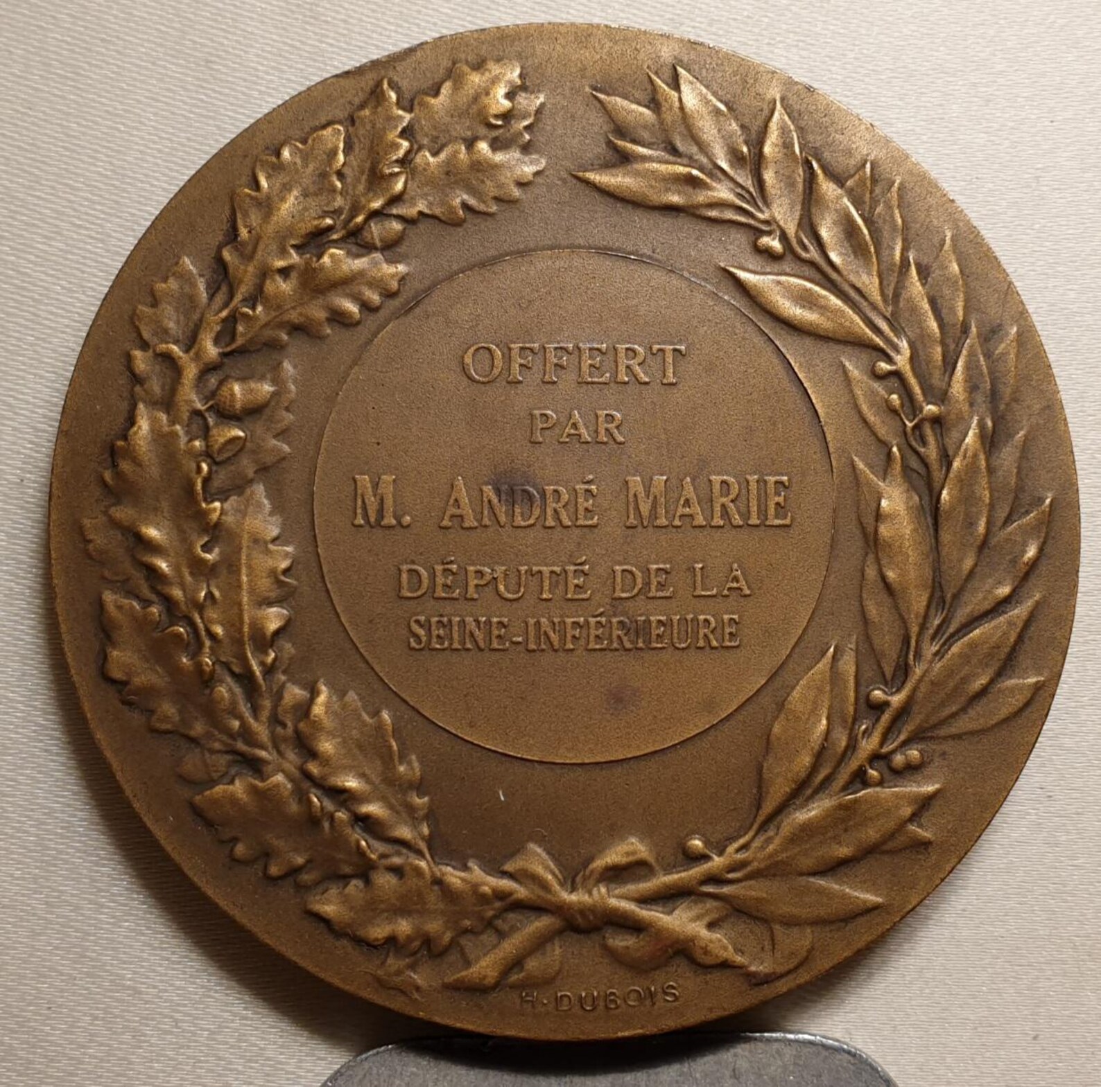 1894 Woman Throwing Pigeon Racing French 50mm Award Bronze Art Medal by ...