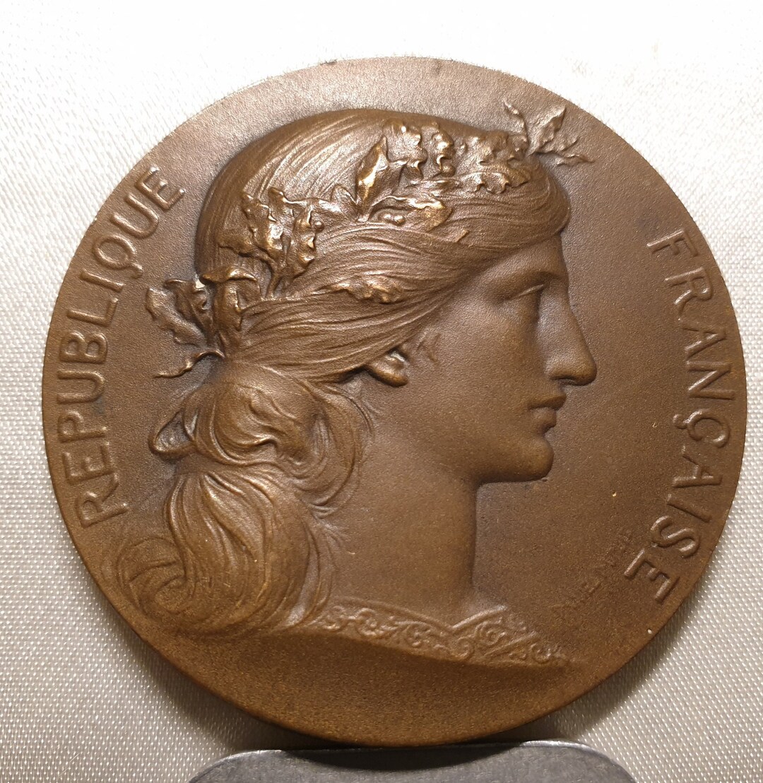 1912 Marianne 45mm French Art Medal by Dupuis Award Orléans - Etsy