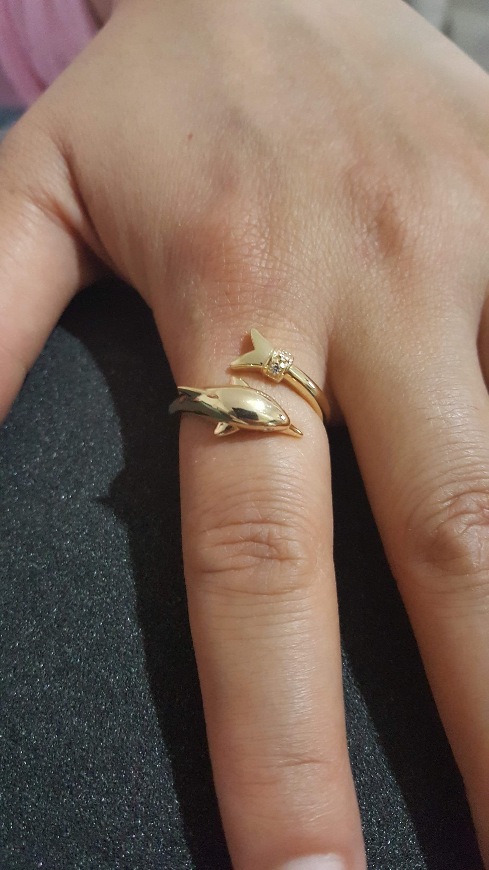 14K Gold Dolphin Ring: Silver Koi Fish Animal Jewelry - Etsy