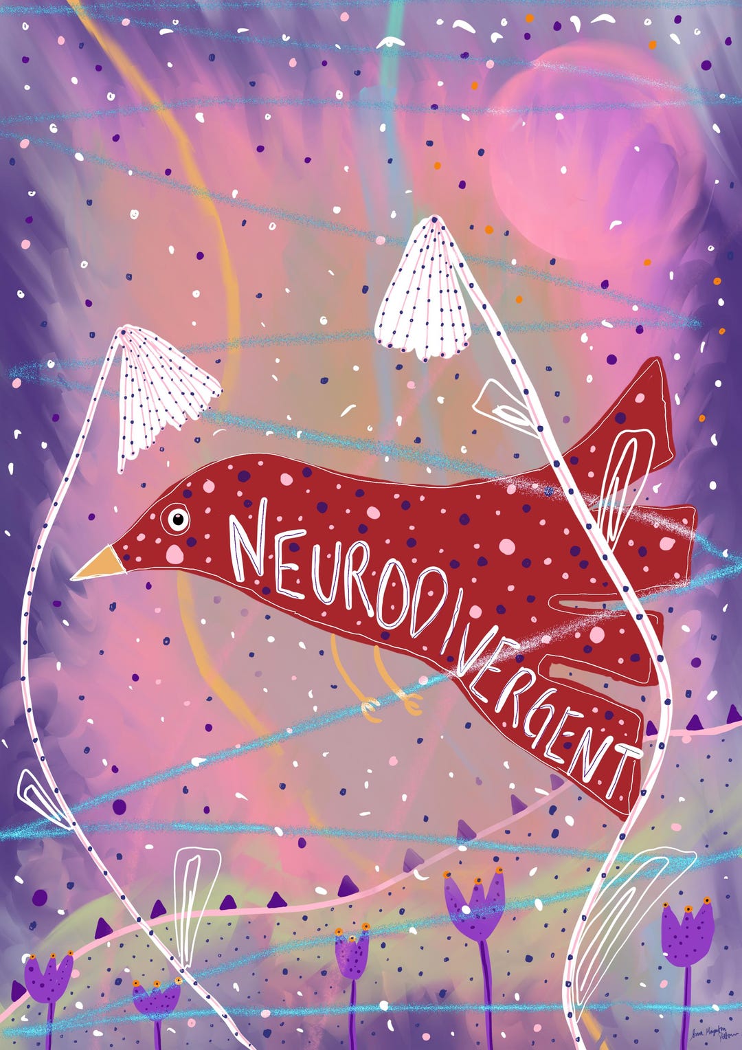 Neurodivergent. Printable Art Poster Downloadable Print Neurodivergent ...