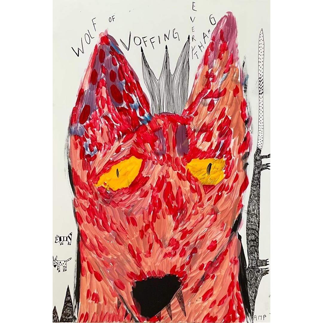 Wolf of Voffing Everythang. Original Artwork on Paper by Autistic ...