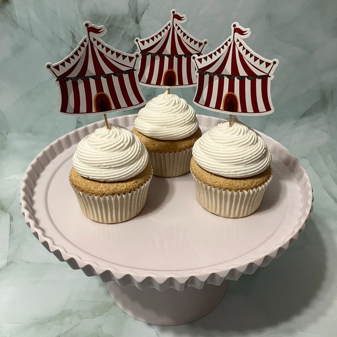 Circus Cupcake Toppers - Etsy