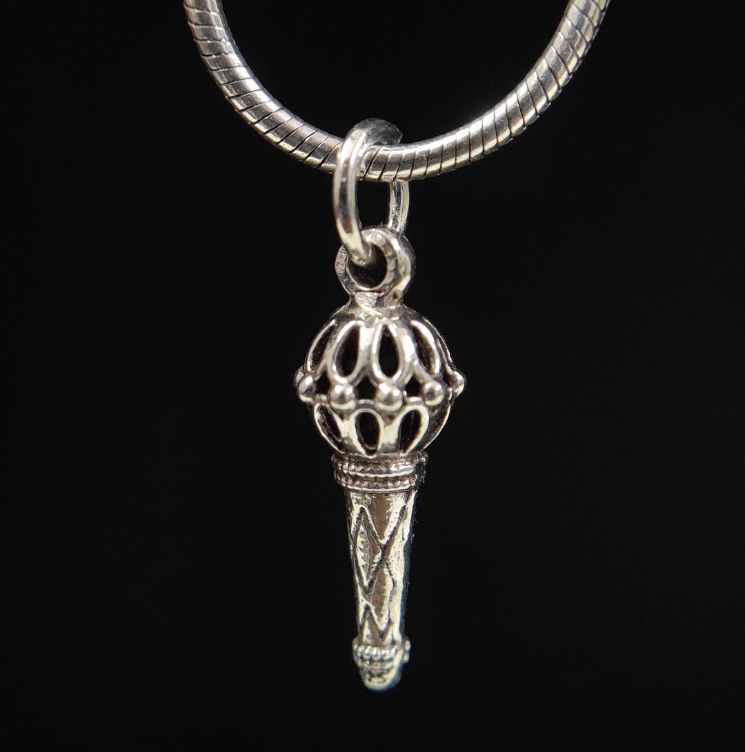 925 Silver Hanuman Gada Pendant: Hindu Protection Amulet - Etsy