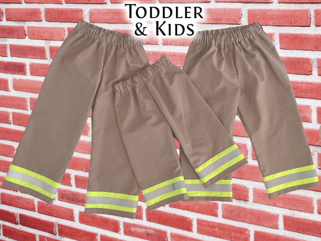 Firefighter Toddler Khaki Turnout Pants With Reflective Trim - Etsy