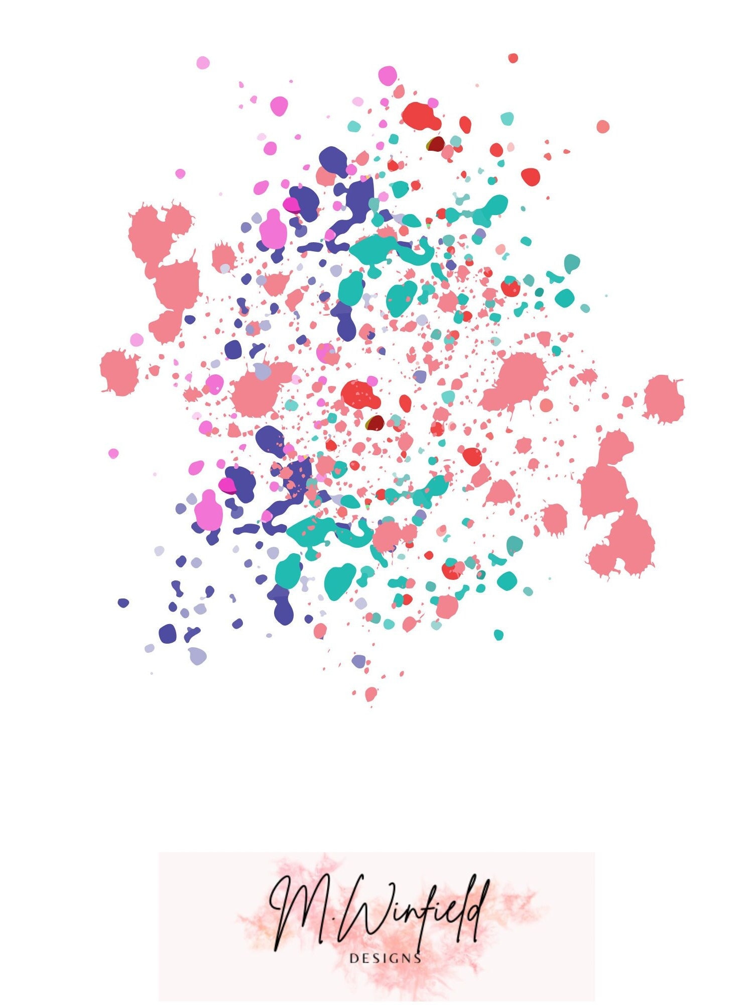 Paint Splatter, Background, PNG, Digital File - Etsy