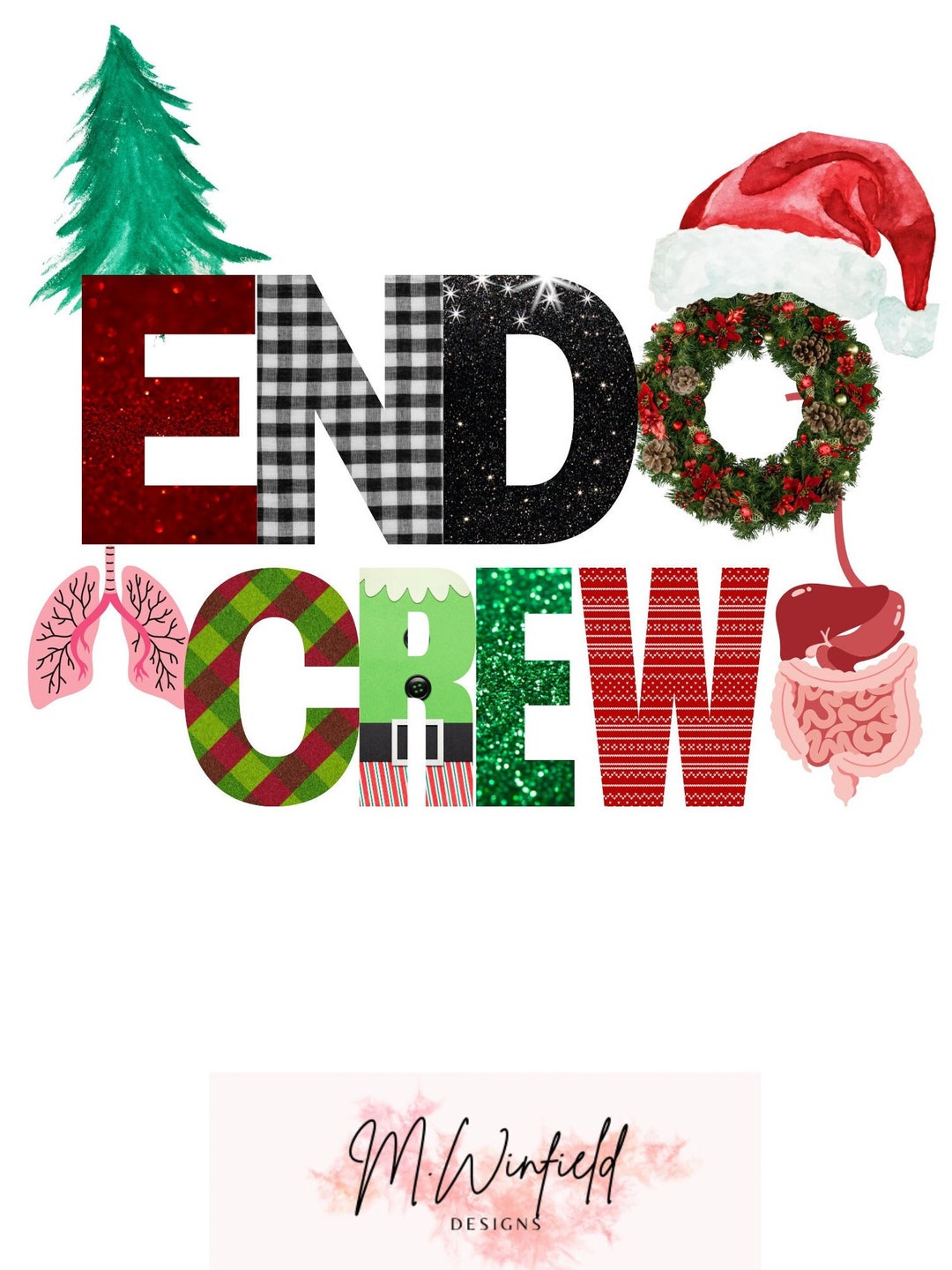 Endo Crew, Endoscopy Christmas, PNG File, Digital Download - Etsy